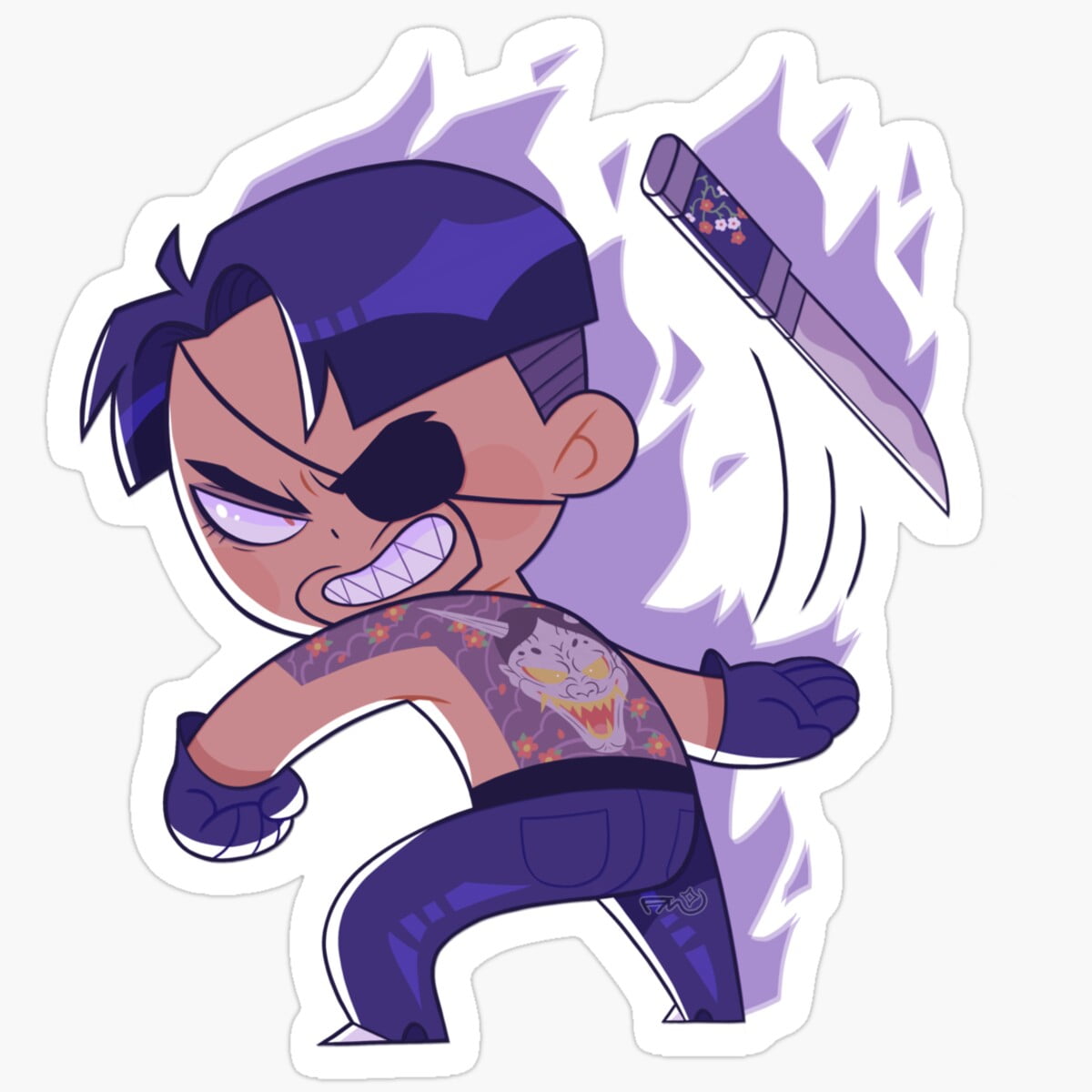 Kira Sticker - Majima Sticker, Funny Waterproof Decal For Pet Lovers ...