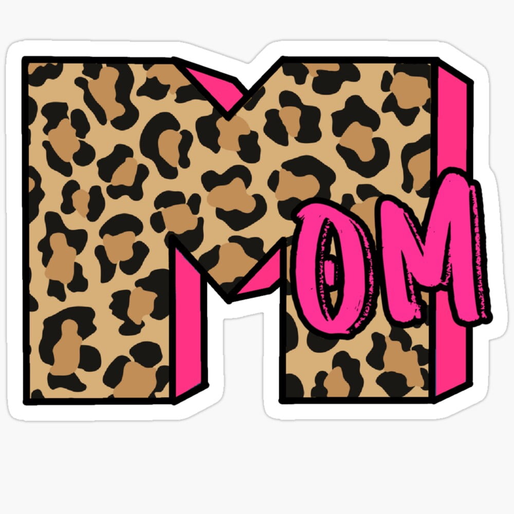 Kira Sticker - Mama Cute Mom Life Cheetah Print Mother Mama Moms Gift ...