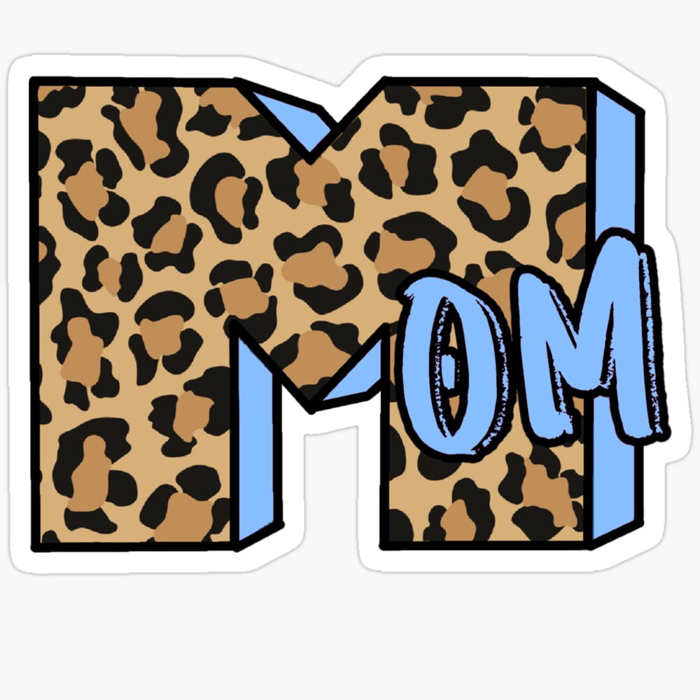 Kira Sticker - Mama Cute Mom Life Cheetah Print Mother Mama Moms Gift ...