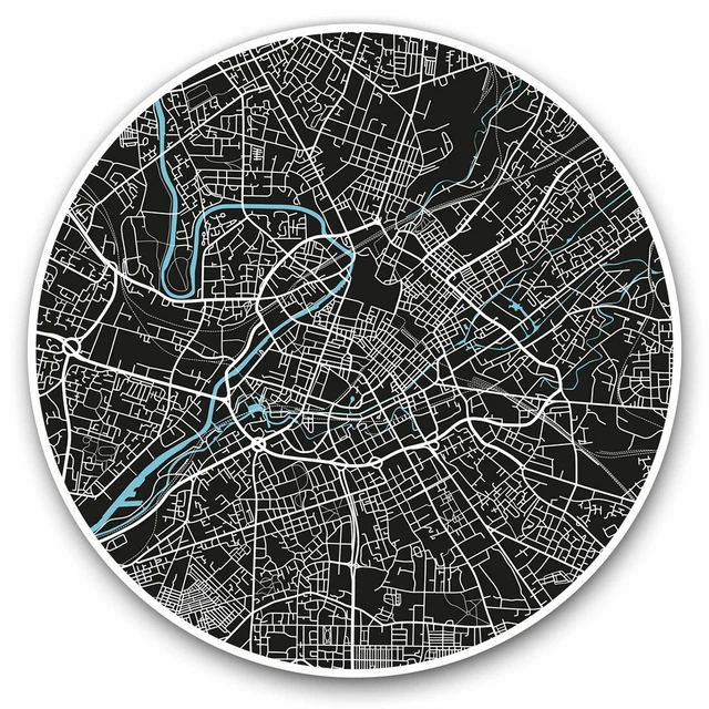 Kira Sticker With Manchester Urban Street Map Cool Gift Decorative ...