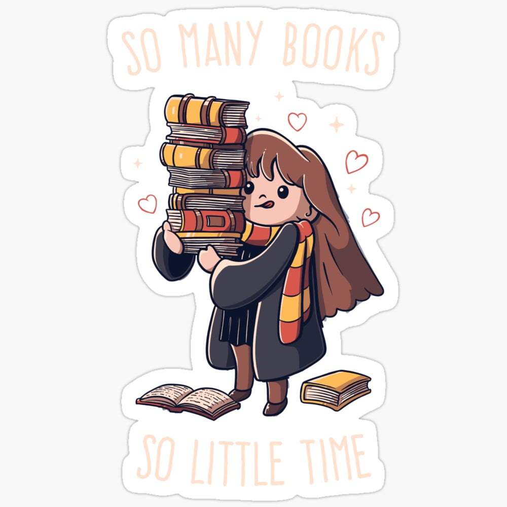 Kira Sticker With So Many Books So Little Time Cute Gift Decorative ...