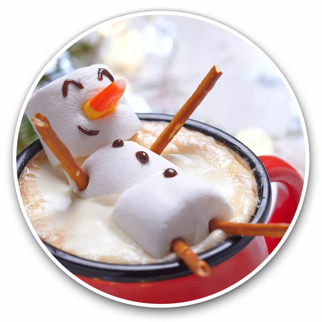 Kira Sticker With Marshmallow Man Hot Tub Chocolate Cool Gift ...