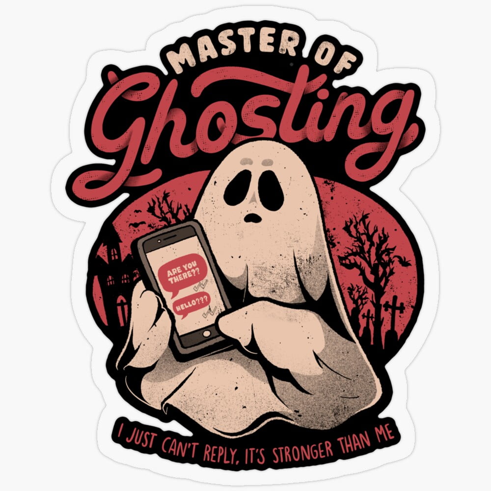 Kira Sticker With Master Of Ghosting - Cute Creepy Cute Sarcasm Dark ...