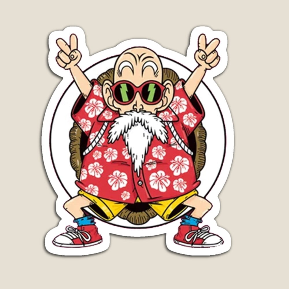 Kira Sticker With Master Roshi - Dragon Ball Z Classic T-Shirt ...