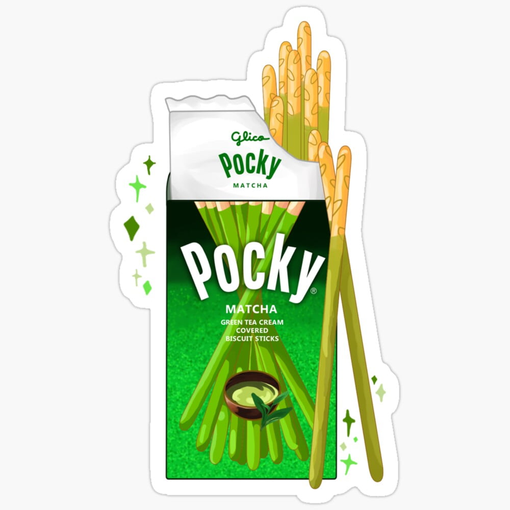 Kira Sticker - Matcha Pocky Gift For You - Phone Stickers, Waterproof ...
