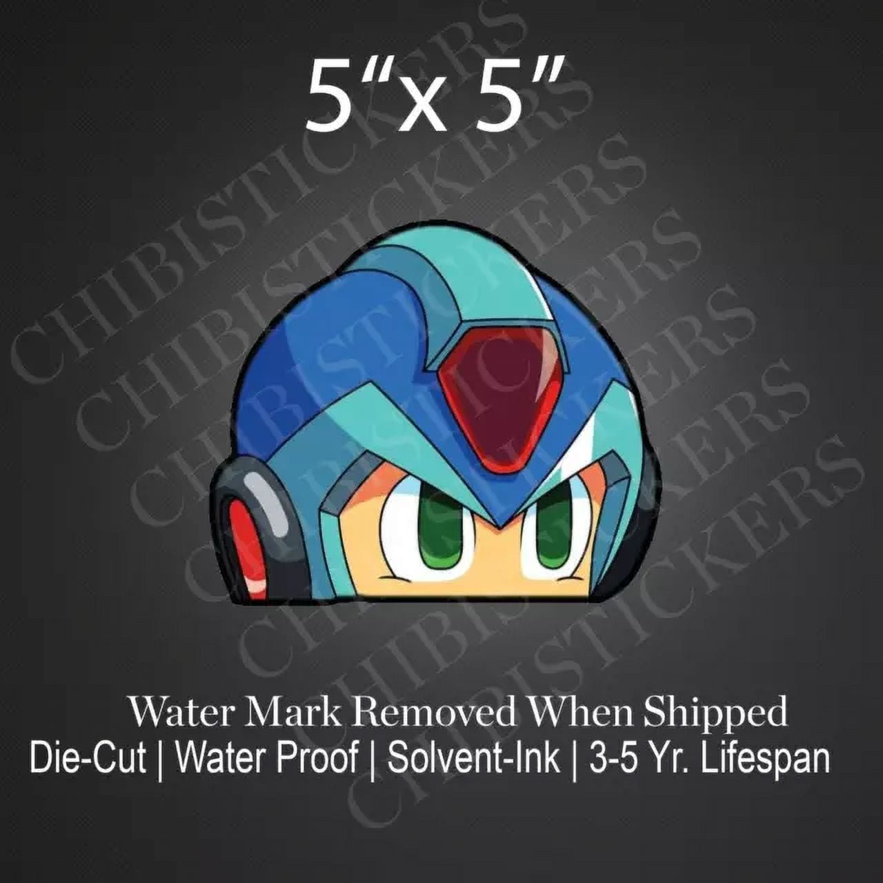Kira Sticker With Mega Man X Peeker Blue Videom Gamer Sticker ...