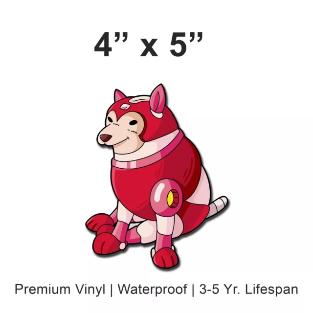 Kira Sticker With Megaman Dog Rush Videogame Retro Kawaii Car Bumper ...