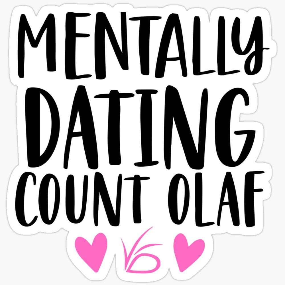 Kira Sticker - Mentally Dating Count Olaf Funny Book Reading A Series ...