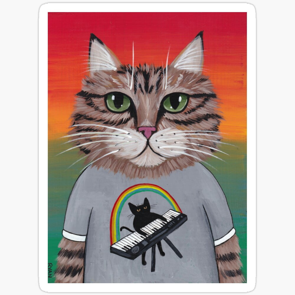 Kira Sticker - Merlin Keyboard Shirt - Phone Stickers, Waterproof ...