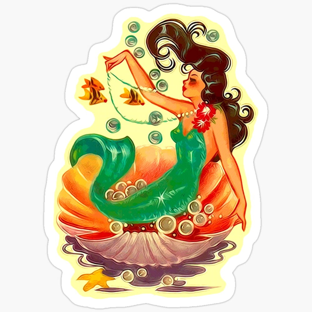 Kira Sticker - Mermaid 2 Perfect Sticker Gift For Everyone ) - Walmart.com