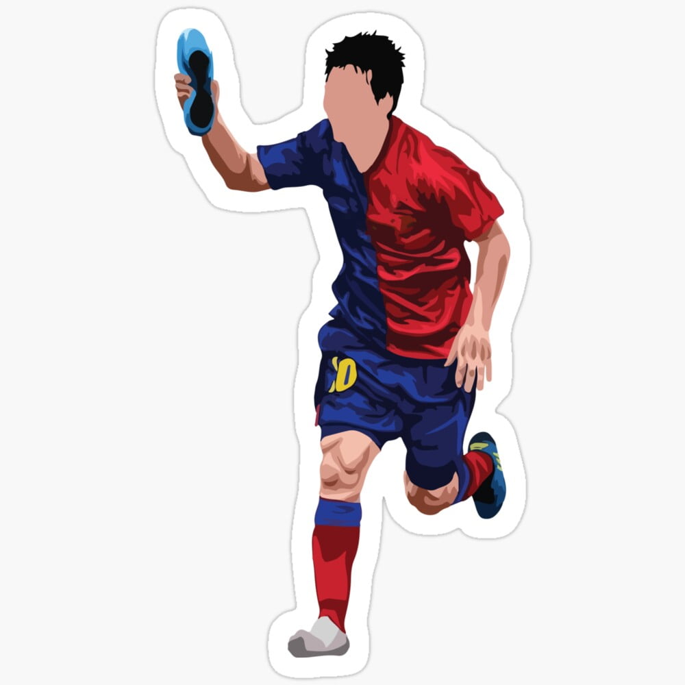 Kira Sticker - Messi Goal Ucl Final 2009 Sticker - Walmart.com