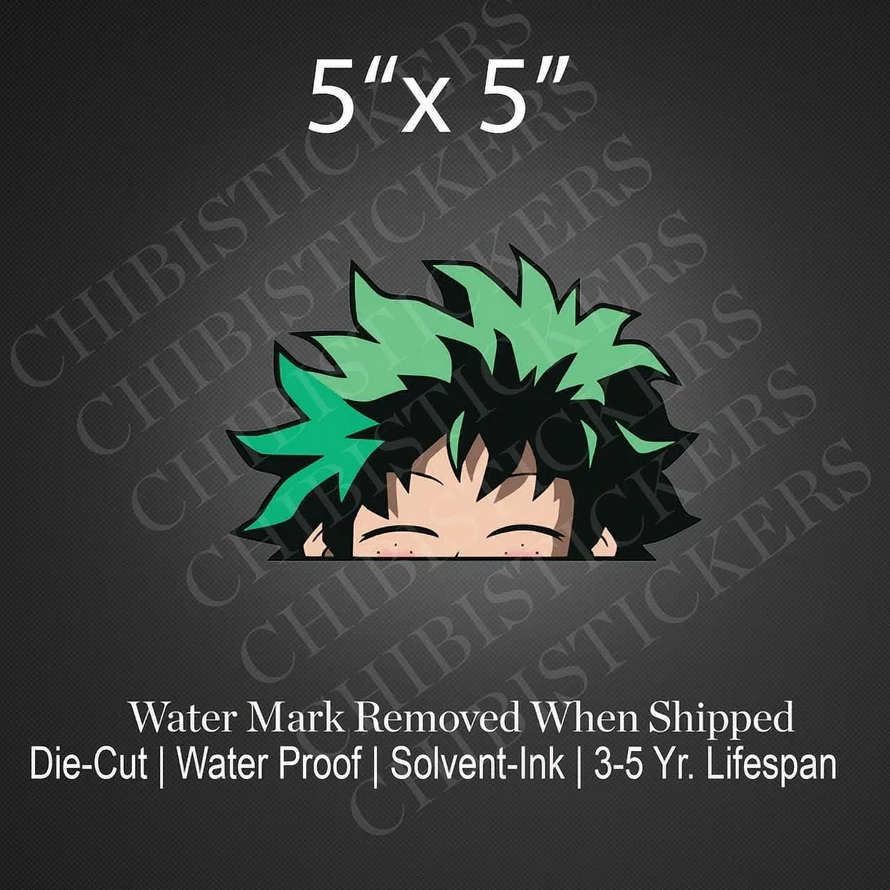 Kira Sticker With Mha Izuku Midoriya Anime My Hero Boy Vinyl Sticker ...