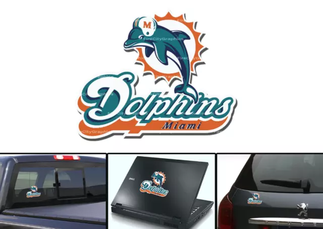 Kira Sticker With Miami Miami Football Team Decal Car Truck Window Wall ...