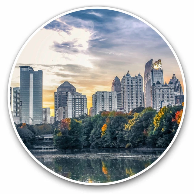 Kira Sticker With Midtown Atlanta Skyline Usa Cool Gift Decorative ...