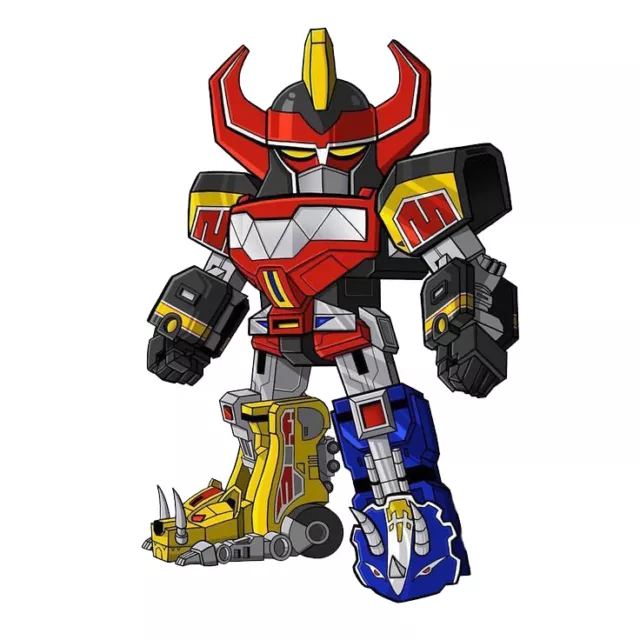 Kira Sticker With Mighty Morphin Power Rangers Megazord S Decorative ...
