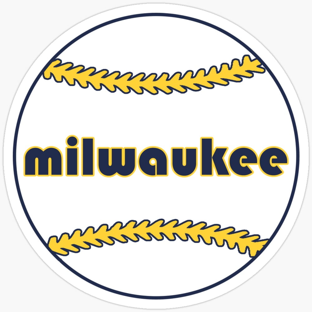 Kira Sticker - Milwaukee Retro Throwback Baseball - Phone Stickers ...