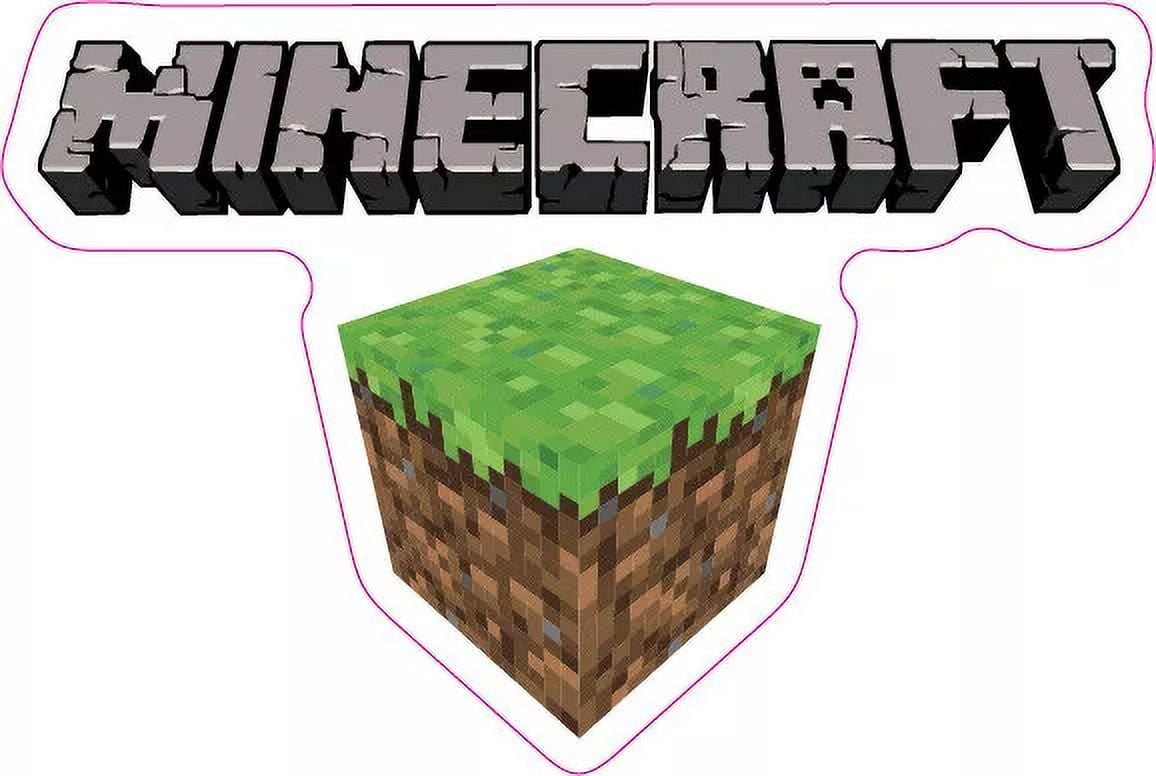 Kira Sticker With Minecraft Logo With Block Window Decal Decorative ...