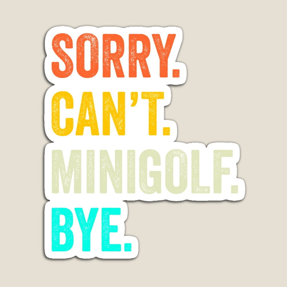 Kira Sticker With Mini Golf Player Gift, Funny Mini Golf Shirt, Mini ...