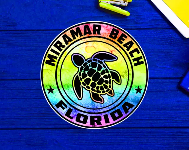 Kira Sticker With Miramar Beach Florida Beach Decal Sea Turtle ...