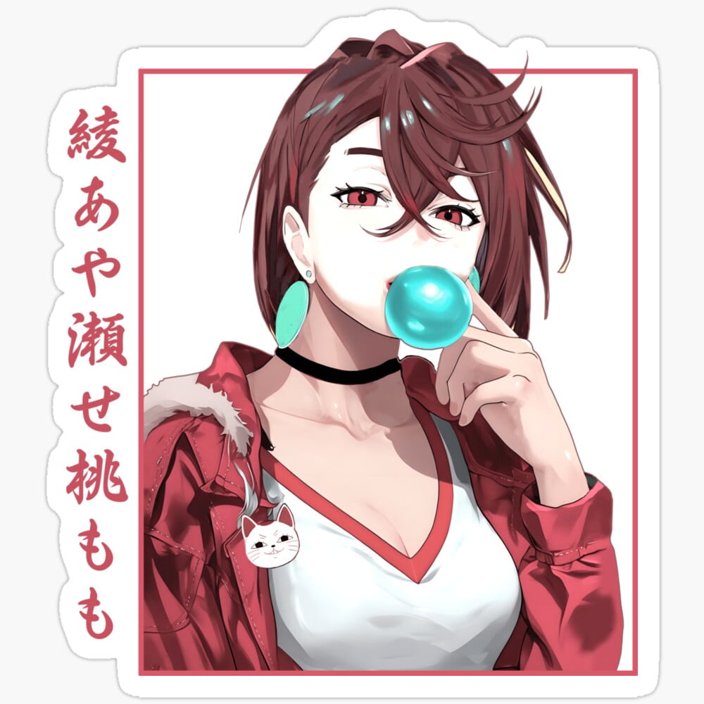 Kira Sticker - Momo Ayase Dandadan Anime Girl Aesthetic Gift For You ...