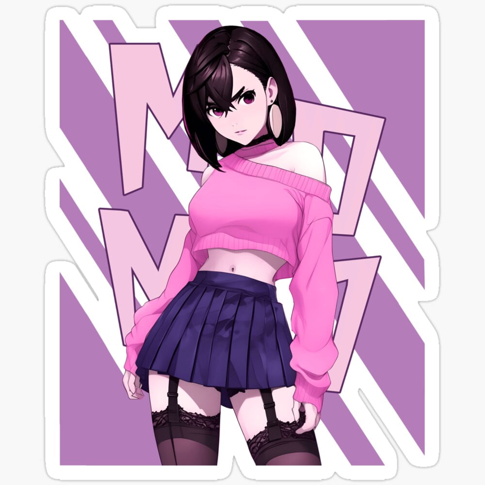 Kira Sticker - Momo Ayase Dandadan Anime Girl Aesthetic Gift For You ...