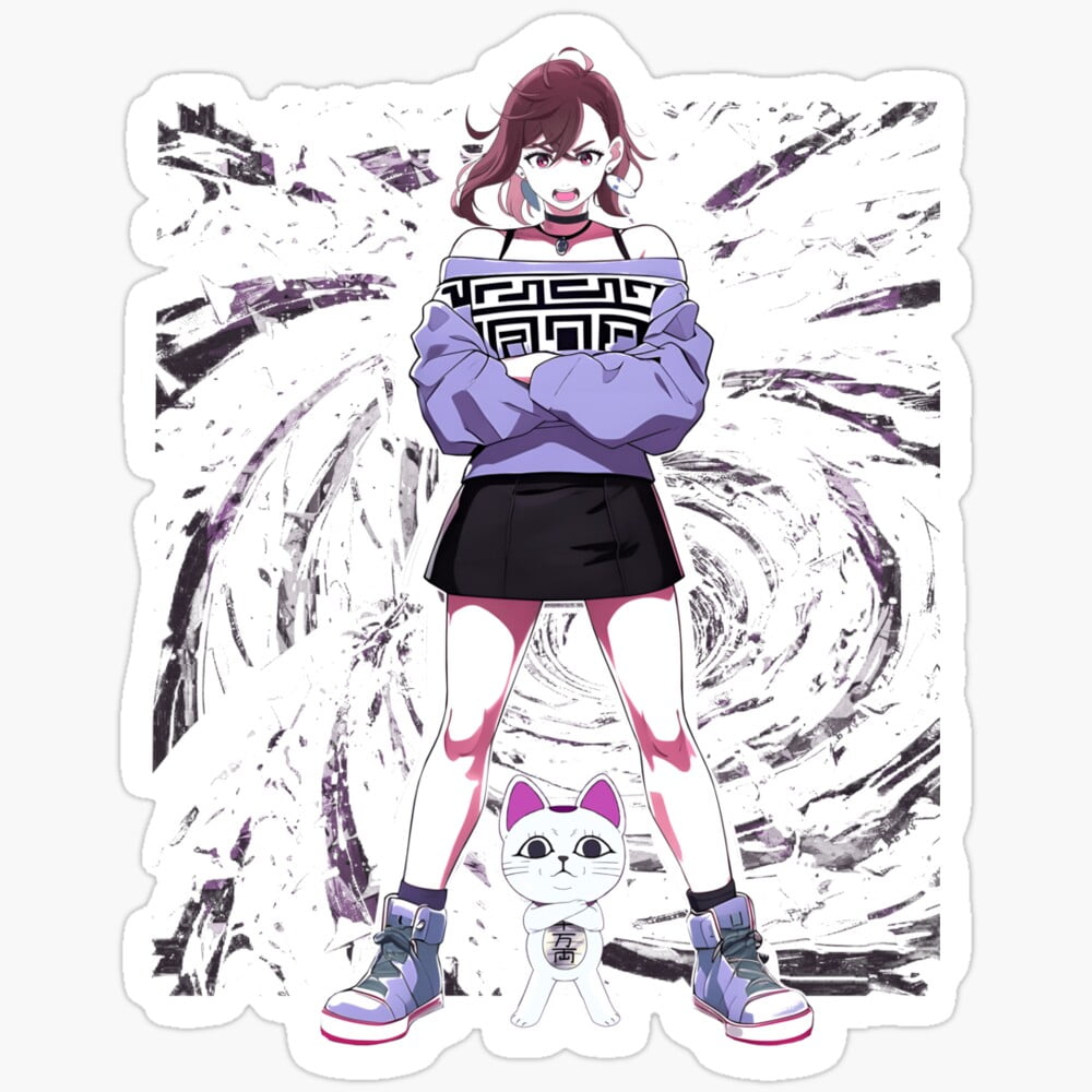 Kira Sticker - Momo Ayase Dandadan Anime Girl Aesthetic Gift For You ...