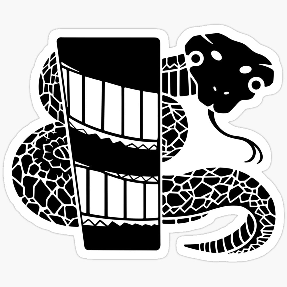 Kira Sticker - Monogatari - Nadeko Snake - Black Gift For You - Phone ...