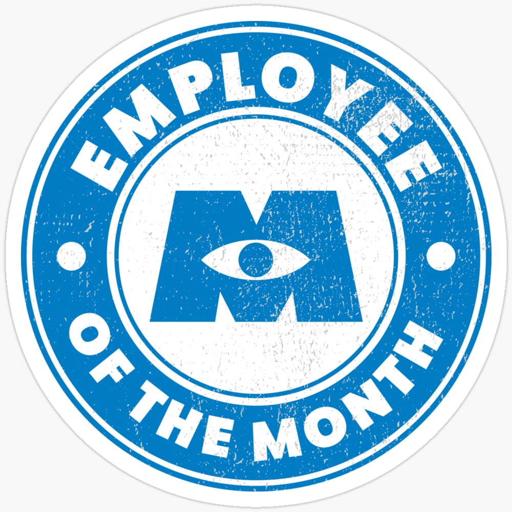 Kira Sticker - Monsters Inc Employee Of The Month Grunge - Phone ...