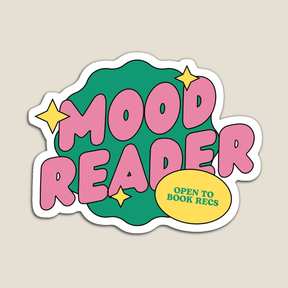 Kira Sticker With Mood Reader | Open To Book Recs Green And Pink ...