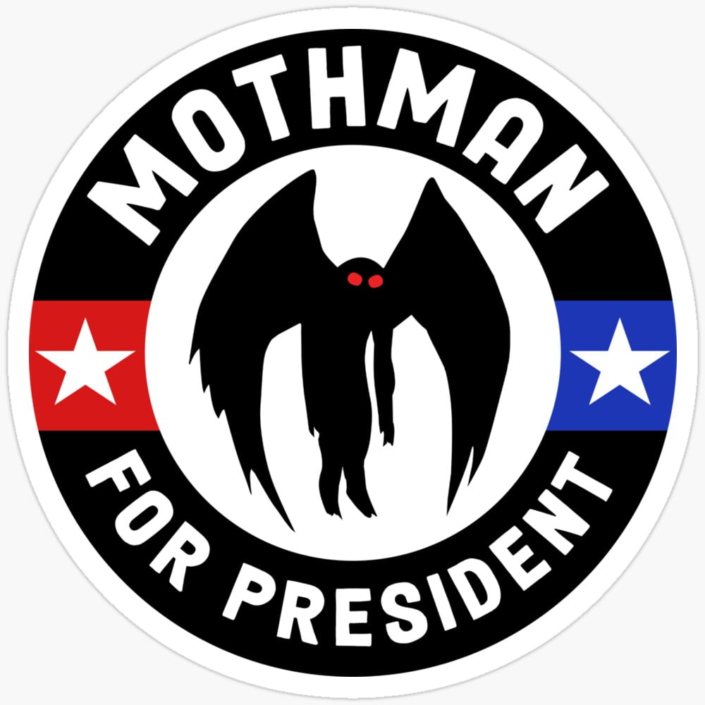 Kira Sticker With Mothman For President Cute Political Bumper ...