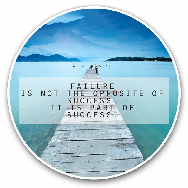 Kira Sticker With Motivational Quote Failure Success Cool Gift ...