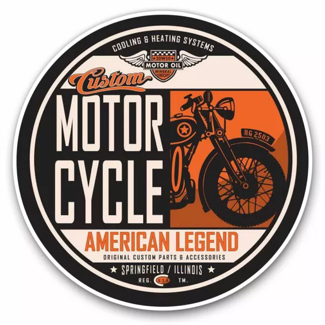 Kira Sticker With Motorcycle Retro Bike Biker Mens Cool Gift Decorative ...