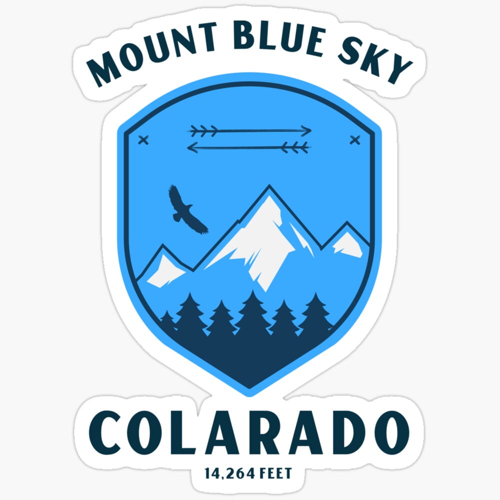 Kira Sticker - Mount Blue Sky Formally Mount Evans Gift For You - Phone ...