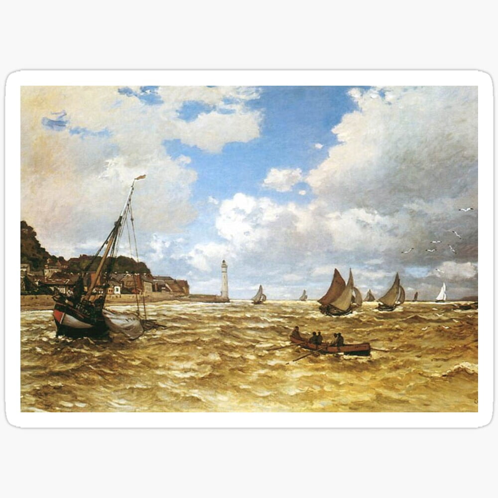 Kira Sticker - Mouth Of Theeine At Honfleur, 1865 By Claude Monet ...