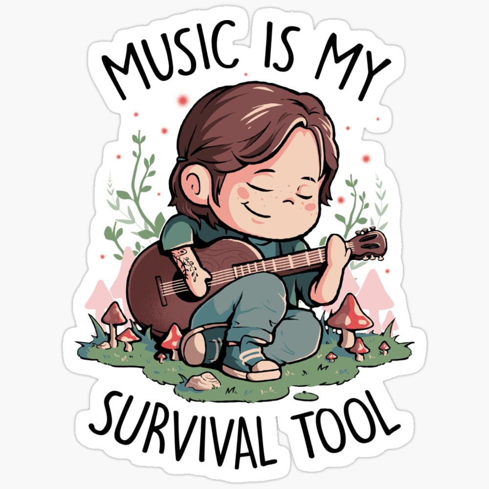 Kira Sticker With Music Is My Survival Tool - Cute Game Geek Gift ...