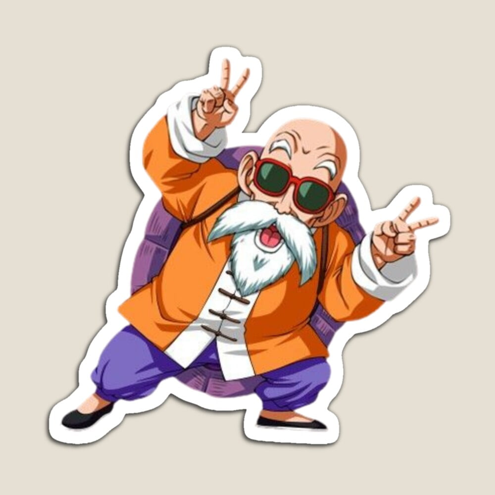 Kira Sticker With Muten Roshi - Lord Of The Turtles | Piece Decorative ...