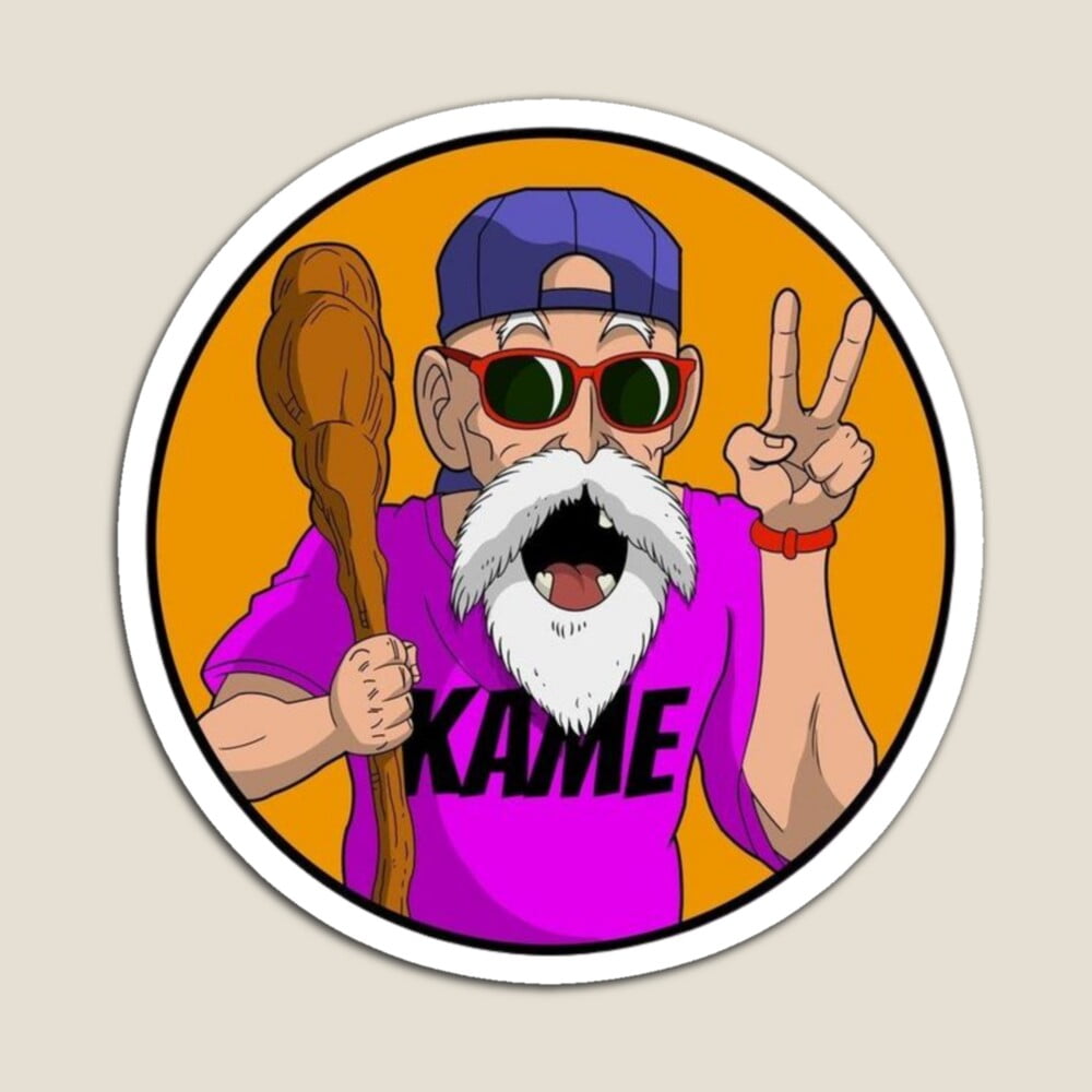 Kira Sticker With Muten Roshi - Lord Of The Turtles | Piece Decorative ...