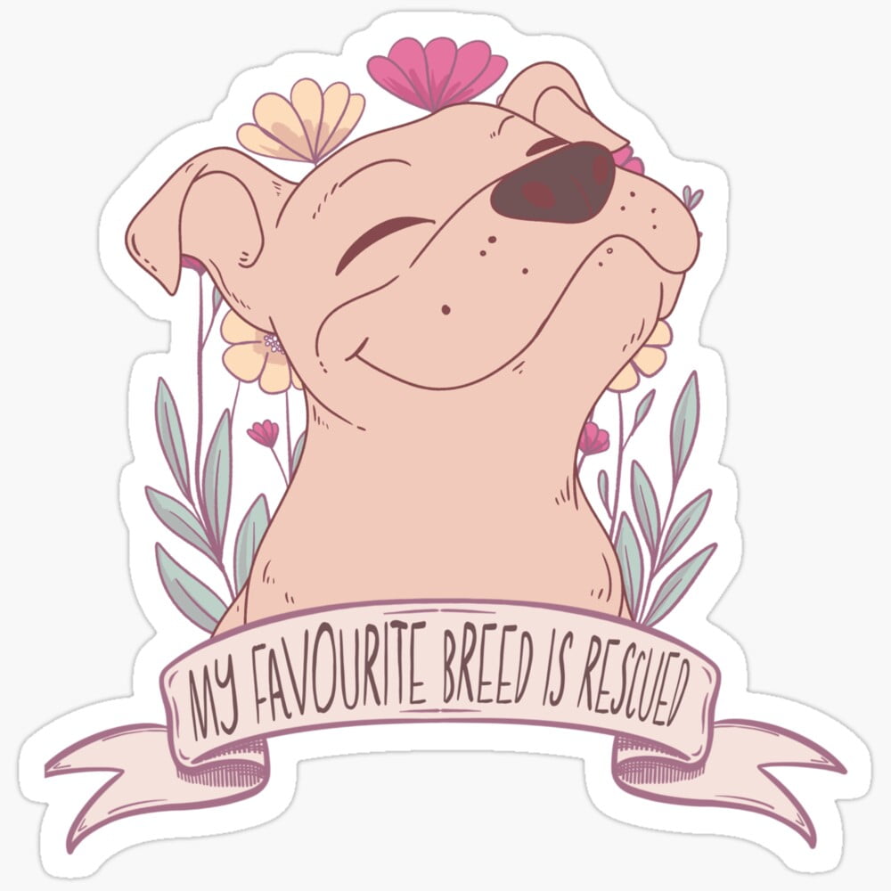 Kira Sticker - My Favourite Breed Is Rescued - Phone Stickers ...