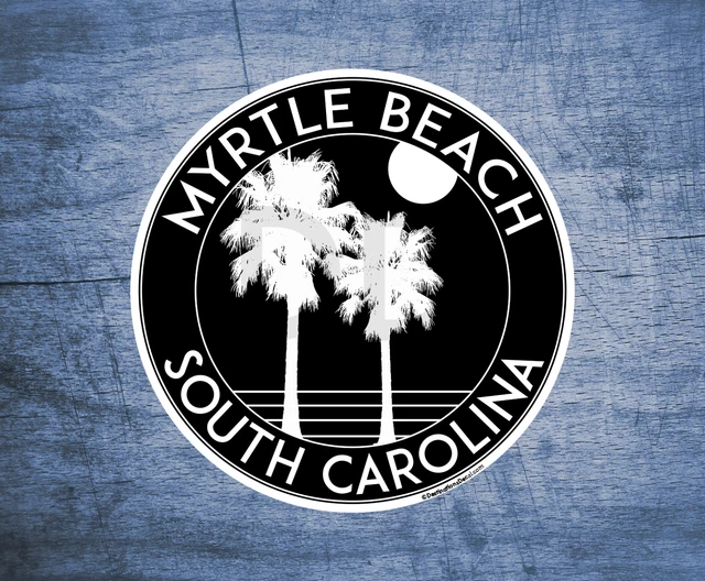 Kira Sticker With Myrtle Beach South Carolina Beach Decal Decorative ...