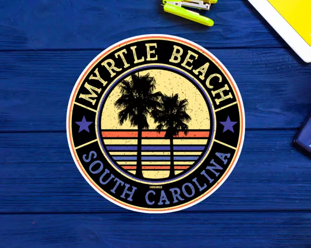Kira Sticker With Myrtle Beach South Carolina Beach Decal To Surfing ...