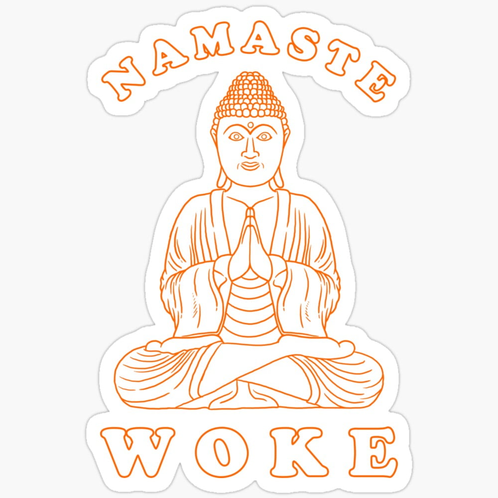 Kira Sticker - Namaste Woke Gift For You - Phone Stickers, Waterproof ...