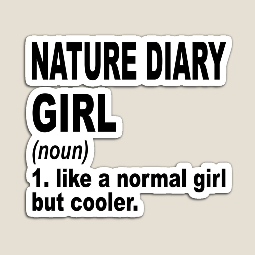 Kira Sticker With Nature Diary Girl Like A Normal Girl But Cooler ...