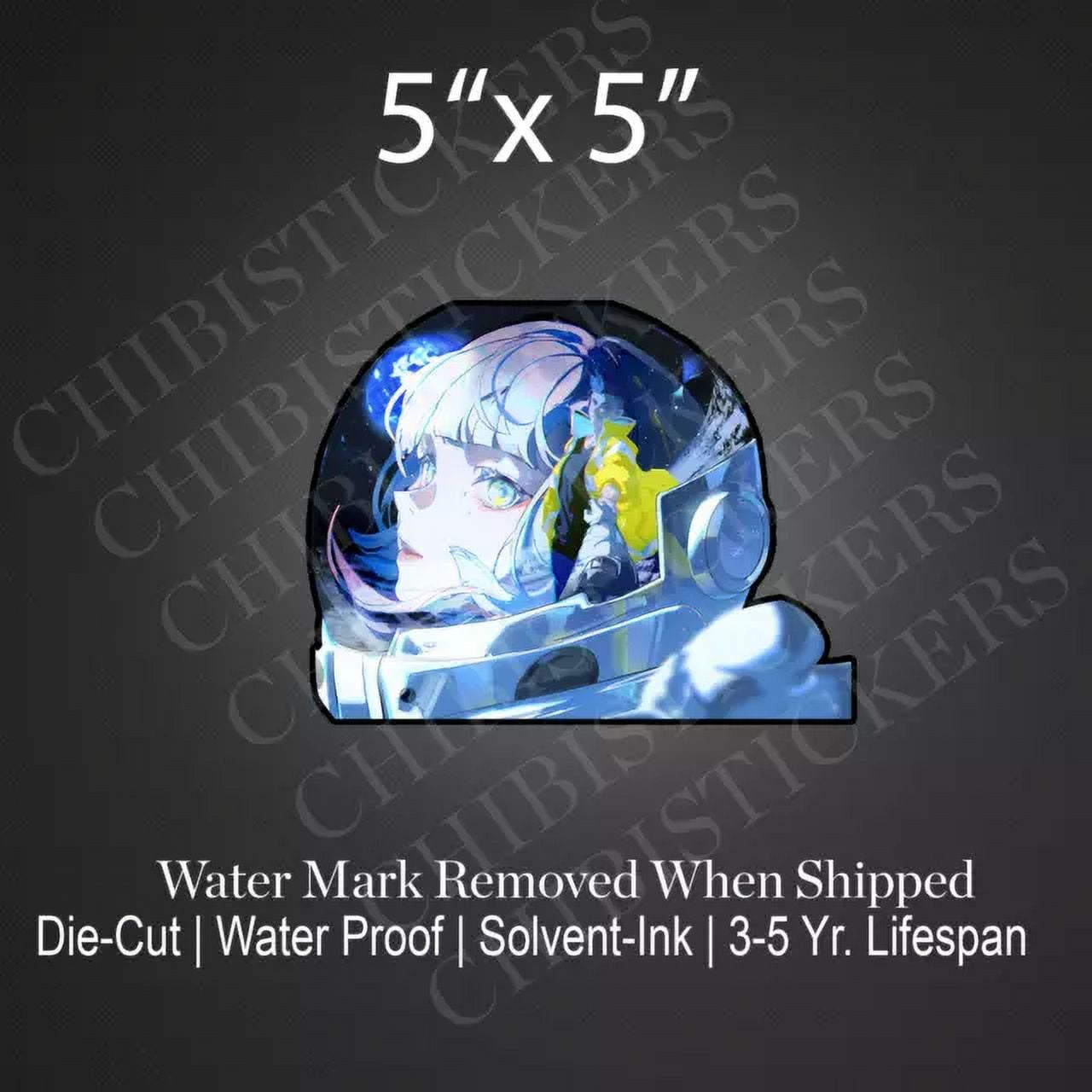 Kira Sticker With Neon Cyberpunk Decal Future Girl Otaku Weeb Sticker ...