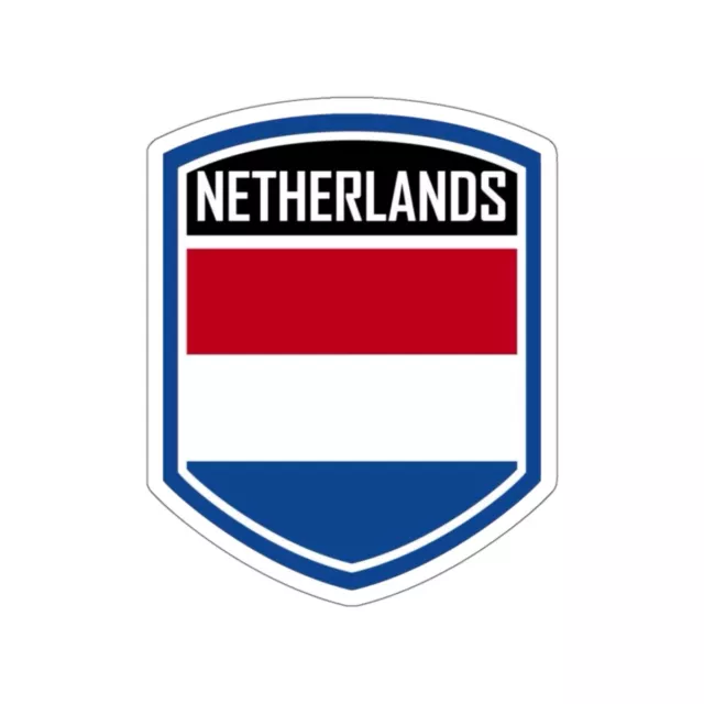 Kira Sticker With Netherlands National Flag Shield Country Vinyl Logo ...