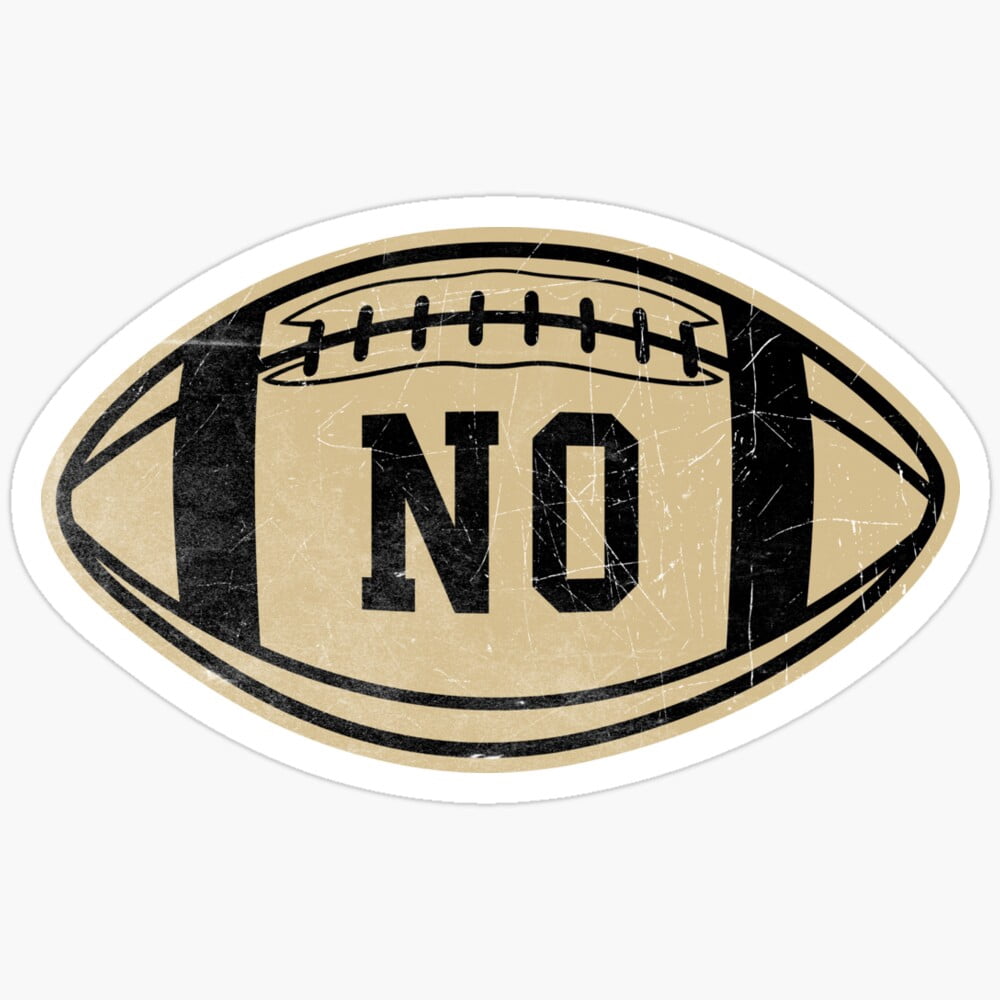 Kira Sticker - New Orleans Retro Throwback Football - Phone Stickers ...