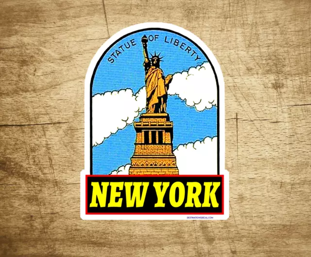 Kira Sticker With New York Statue Of Liberty Decal Vintage Style ...