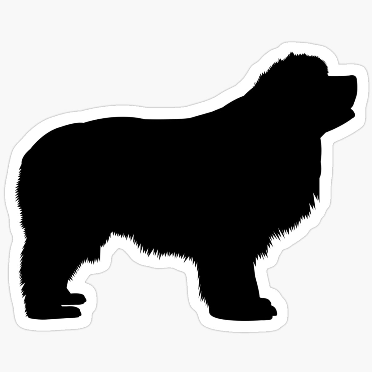 Kira Sticker - Newfie Love Is Big Love Sticker, Funny Waterproof Decal ...