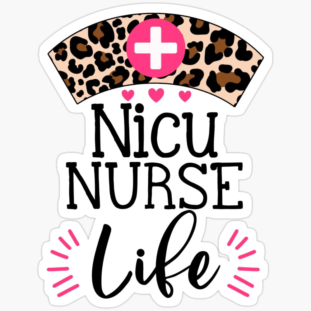 Kira Sticker - Nicu Nurse Nursing Gift Rn Medical Stethoscope Heart ...
