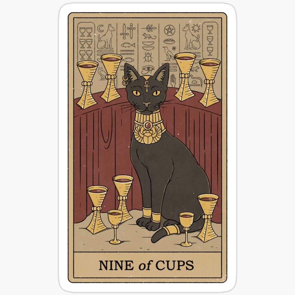 Kira Sticker - Nine Of Cups Perfect Sticker Gift For Everyone ...