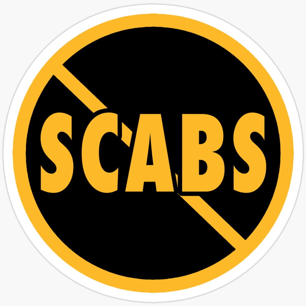 Kira Sticker - No Scabs - Construction Colors Gift For You - Phone ...